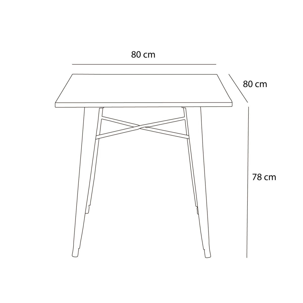 Table Lank Metallique | Vente de Meubles Online
